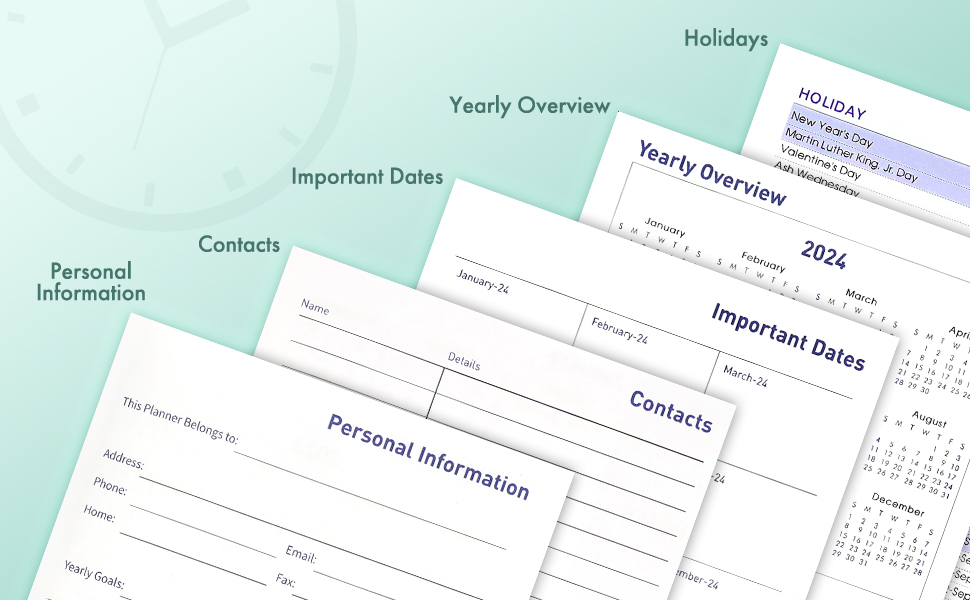 Amazon.com : NPET Planner 2024-2025, 18 Months Jan. 24 - Jun. 25 Daily Monthly Planner, 5.8" × 8 ...