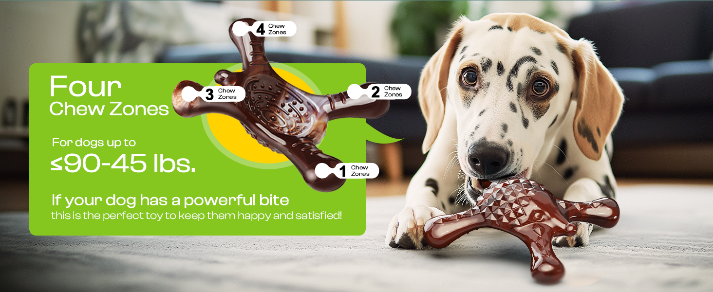 Amazon.com : Dog Toys for Aggressive Chewers, Durable Dog Chew Toys for Medium Large Breed ...