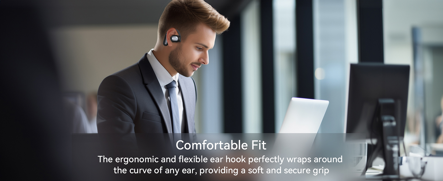 Amazon.com: AUBOR Sports Headphones Wireless Bluetooth 5.3 Open Ear ...