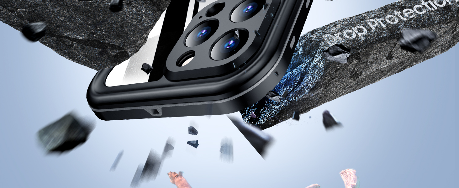 Amazon.com: Red2Fire for iPhone 13 Pro Case Waterproof, [Built-in Screen Protector & Camera ...