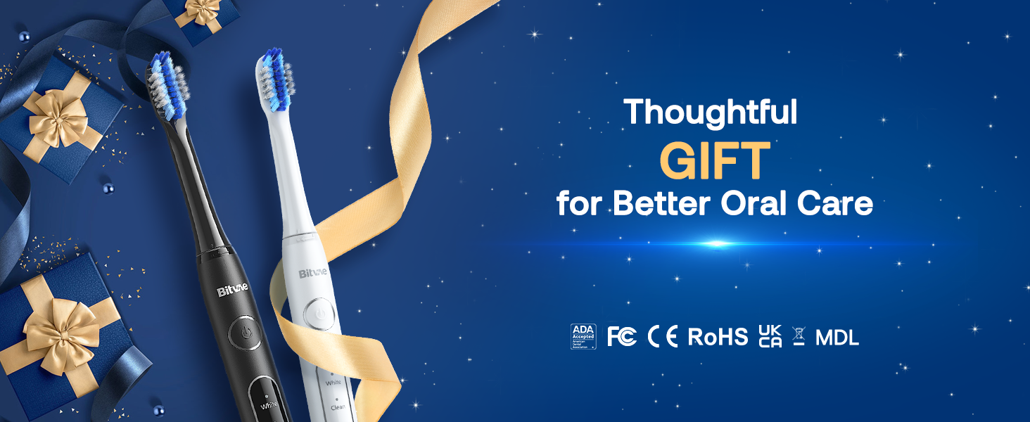 Amazon.com: Bitvae ADA Accepted Electric Toothbrush, Travel Toothbrush Rechargeable for Adults ...