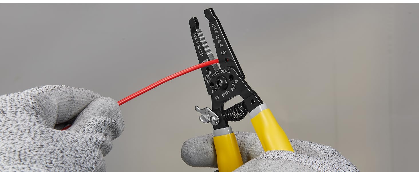 KATA 20-32 AWG Wire Stripper Cutter Wire Stripping Tool and Multi-Function Hand Tool for ...