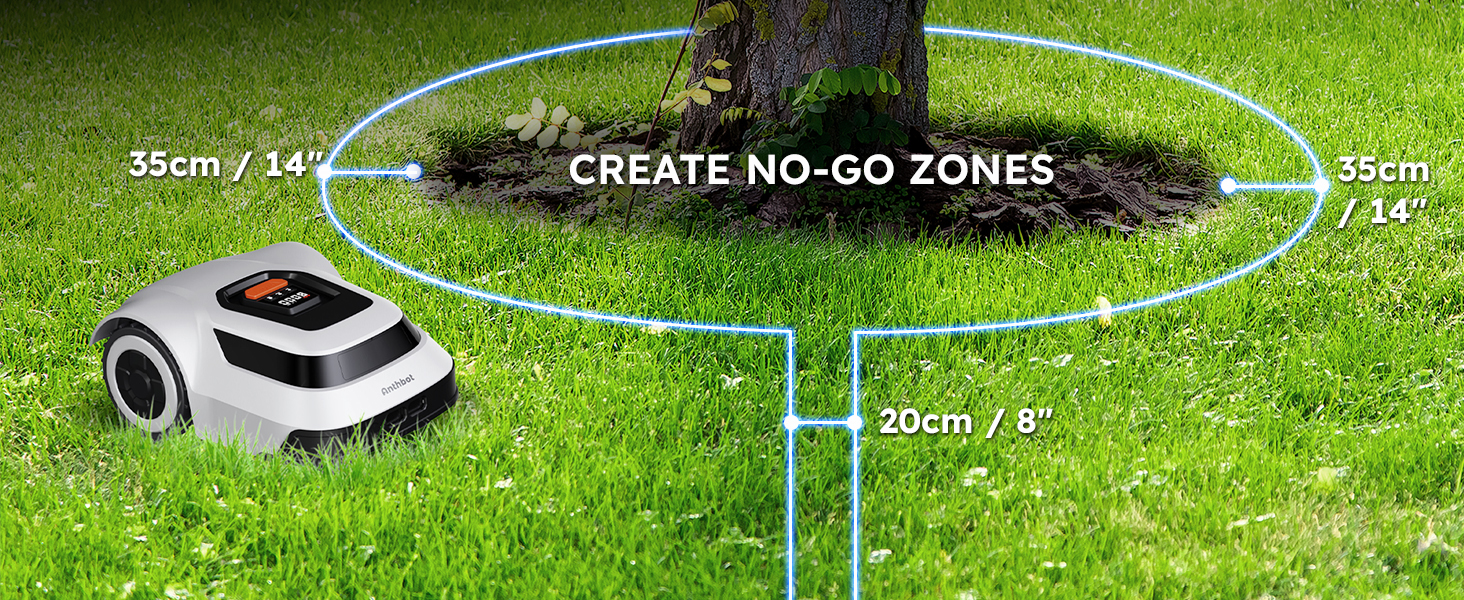 Amazon.com: Robot Lawn Mower with Max 180m Stable Boundary Wire - Recommended 550㎡, Max 900 ...