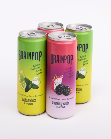 Amazon.com : BrainPOP Mojito Madness, Fresh Energy Drink, Healthy Mojito Drink, Clean Energy ...