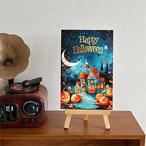 Amazon.com : 50 Halloween Cartoon Postcard Set - Horror Pumpkin Witch ...