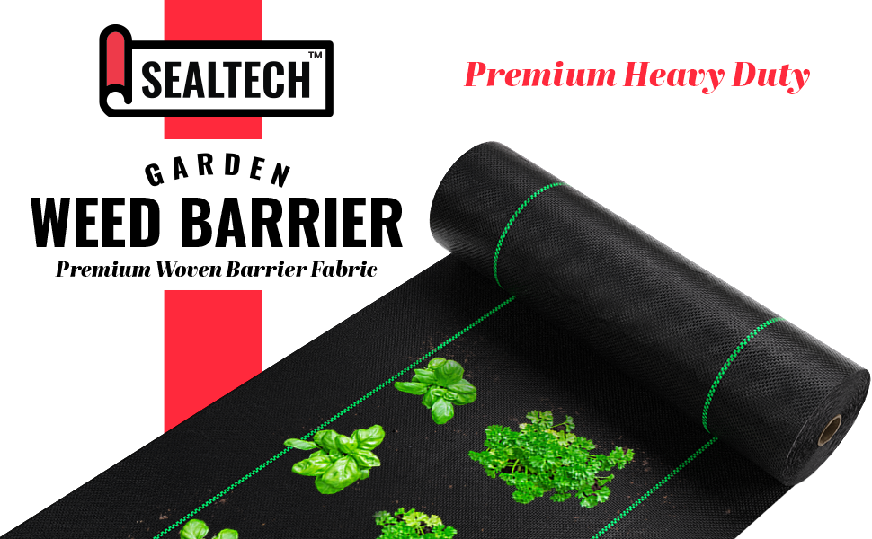 Amazon.com: SEALTECH Premium 6 OZ Pro Garden Weed Barrier Landscape Fabric Heavy Duty, 6‘ X 200 ...