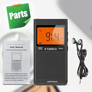 Amazon.com: AM FM Portable Radio Personal Radio with Excellent ...