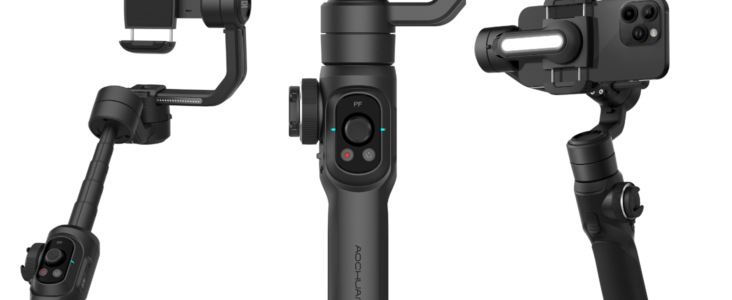 AOCHUAN Smart S2 Gimbal Stabilizer for Smartphones - 3-Axis ...