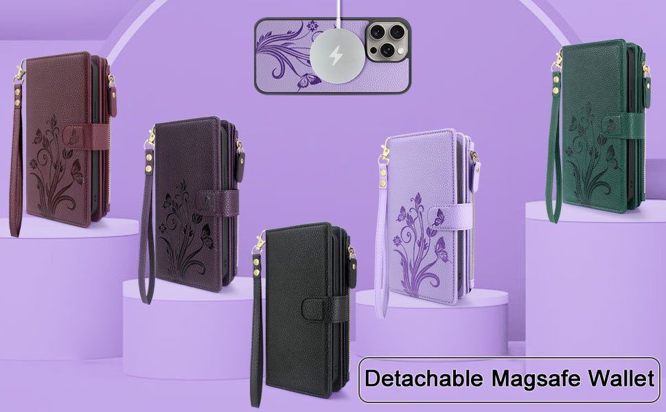 Amazon.com: Lacass Compatible with MagSafe Case Wallet for iPhone 15 Pro Max 6.7 inch, 2 in 1 ...