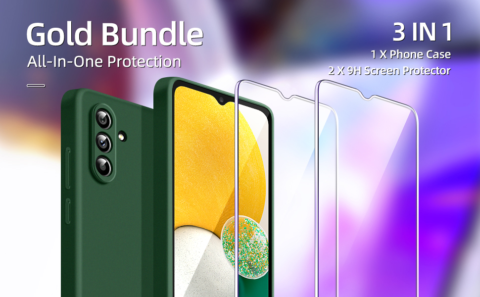 Amazon.com: Dssairo [3 in 1 for Samsung Galaxy A13 5G case, with 2 Pack Screen Protector, Camera ...