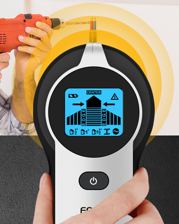 FOLAI Stud Finder Wall Scanner - 5 in 1 Stud Detector with Intelligent Microprocessor Chip and ...