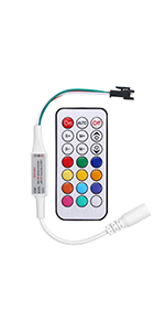 Amazon.com: RGBZONE DC5-24V Mini 21 Key RF Wireless Remote Controller ...