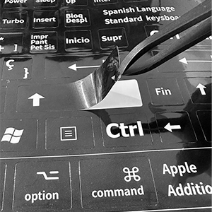 Spanish Keyboard Stickers, Keyboard Letter Stickers, Sticker White Font ...