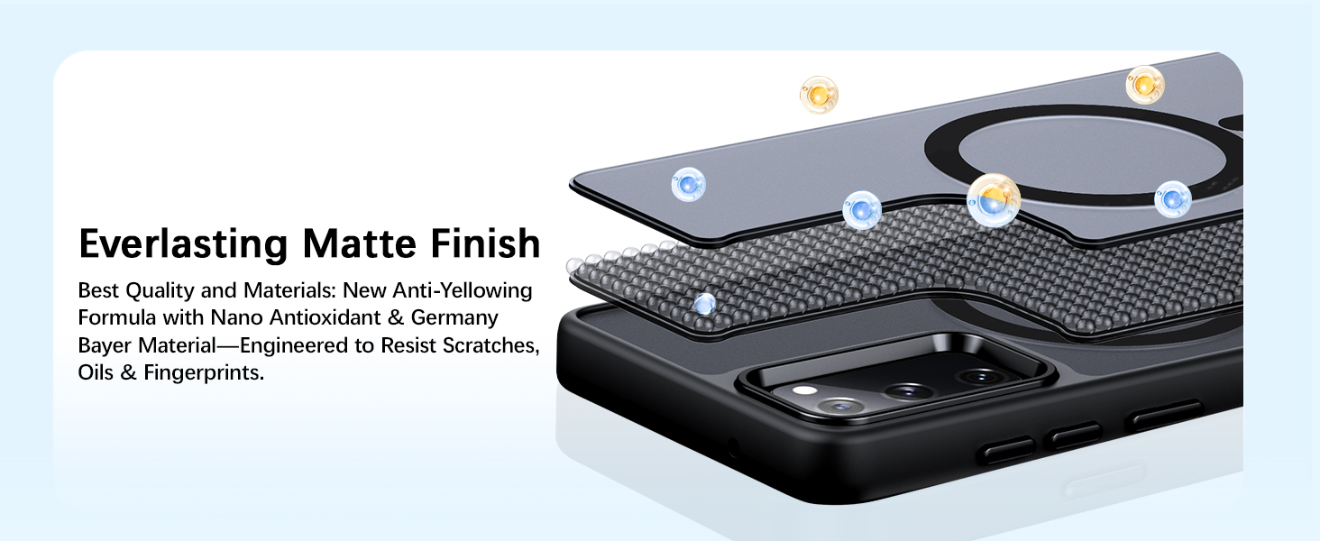 Amazon.com: DUEDUE for Samsung Galaxy S20 FE Case Magnetic[Compatible with Magsafe], Translucent ...