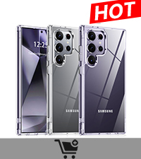 Amazon.com: Oterkin for Samsung Galaxy S24 Ultra Case Clear, [20X Anti-Yellowing] S24 Ultra ...