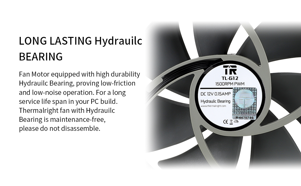 Amazon.com: Thermalright Ventilador de CPU TL-G12 de 4.724 in, ventilador de carcasa de ...