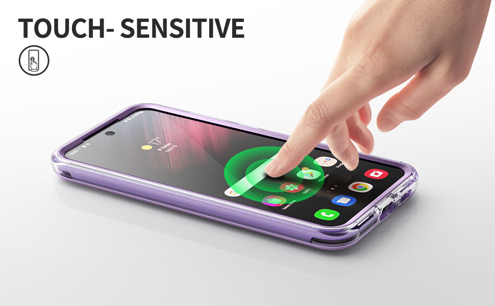 Amazon.com: SURITCH for Samsung Galaxy S23 Case, [Built-in Screen Protector] [Dual-Layer ...