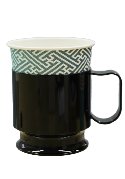 Amazon | サンナップ 300組 蓋付き 和柄 紙コップ 地紋柄 205ml 7oz ふたセット 【 7オンス 和風 地紋カップ ドリンキングリッド C20100JMN CR2060AK ...