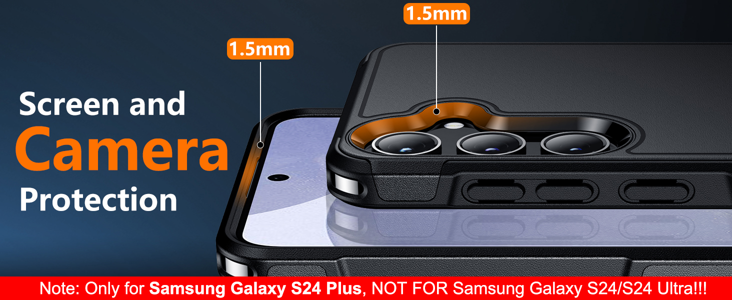 Amazon.com: SPIDERCASE Designed for Samsung Galaxy S24 Plus Case, [10 FT Military Grade Drop ...