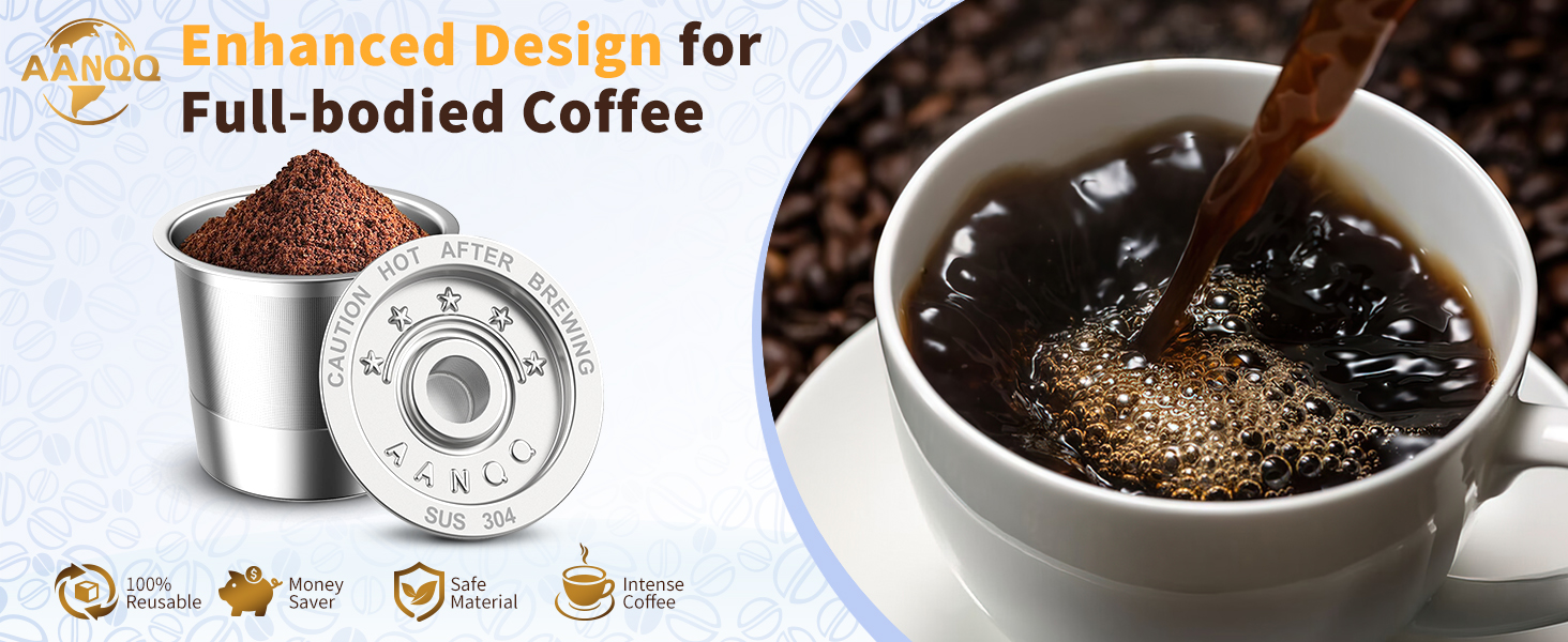 Amazon.com: 4 Pack K Cup Reusable Coffee Pods for Keurig: Stainless Steel Refillable K Cup ...