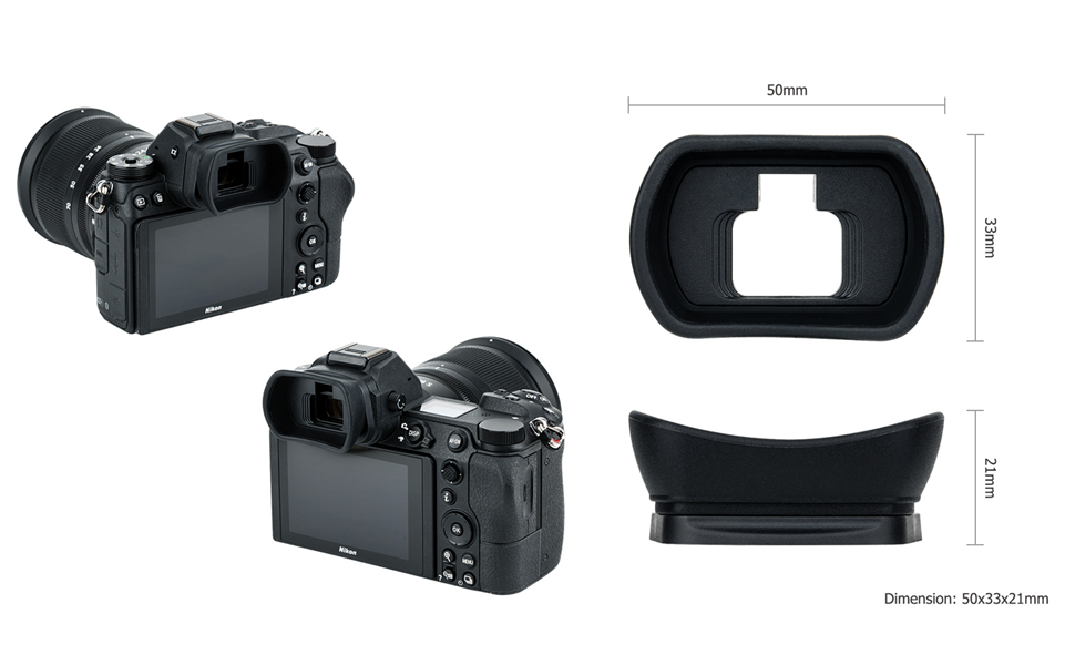 Amazon.com : Soft Silicon Camera EVF Viewfinder Eyecup Eyepiece Eyeshade for Nikon Z6III Z6II ...