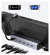 Amazon.com: JSAUX M.2 Docking Station 6-in-1 for Steam Deck/ROG Ally with 65W AC Adapter Charger ...
