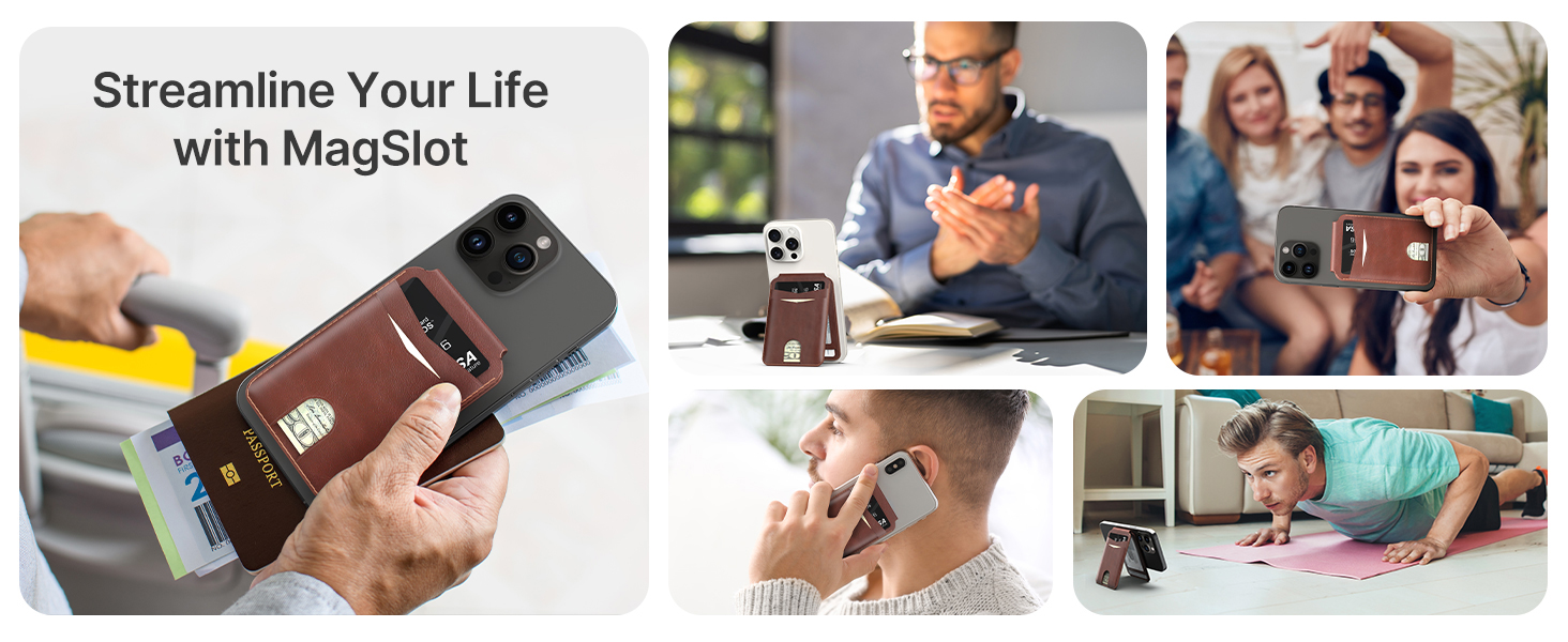 Amazon.com: typecase Magnetic Wallet Compatible with Magsafe: Magnetic Phone Wallet & Card ...