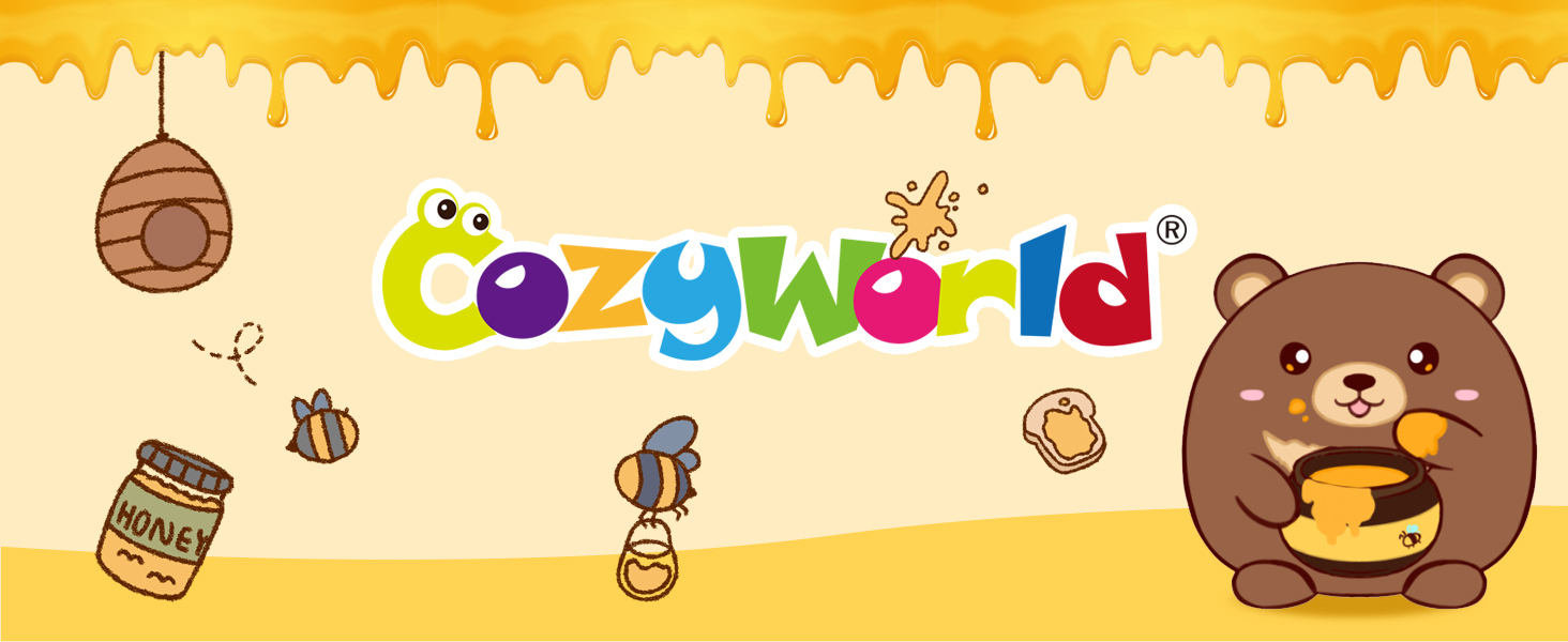 Amazon.com: CozyWorld 12“ Honey Bear Plush Pillow,Teddy Bear Plush Stuffed Animal Gifts for ...