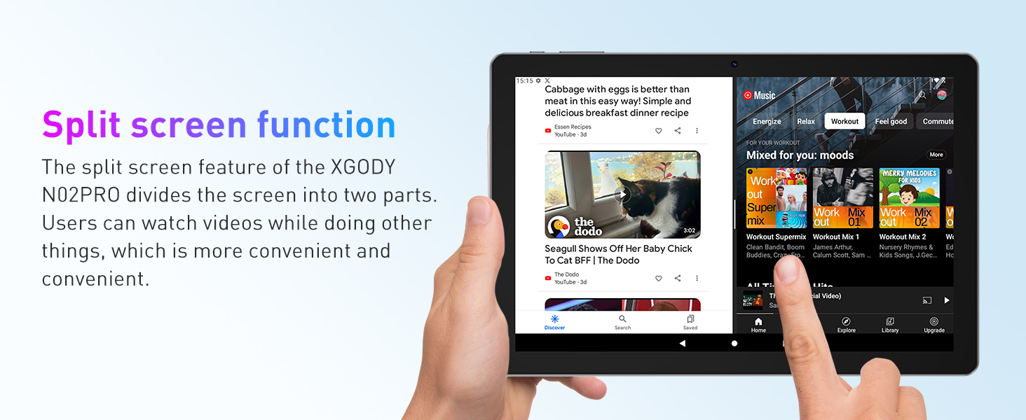 Amazon.com : Xgody 10.1 inch Tablet Android 13 Tablets, 12GB RAM 128GB ROM 1TB Expand, Quad-Core ...