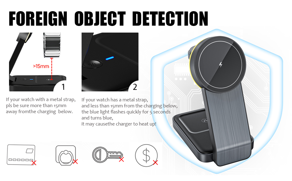 3 In 1 Charging Station For Apple Devices Foldable Mag
