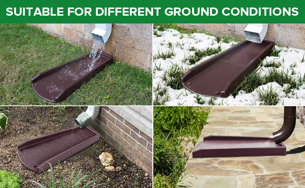 Amazon.com : Ogutter Splash Blocks for Gutters Downspouts, 24 ...