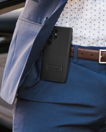 Amazon.com: MOTIVE Designed for Samsung Galaxy S23 Plus Case with Belt Clip, Military Grade Quad ...