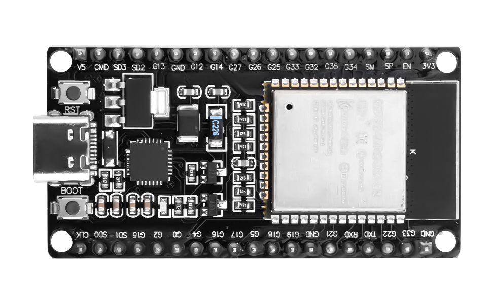 2 Pieces 38pin USB C ESP32 NodeMCU WiFi Bluetooth Module ESP32 WROOM 32 ...