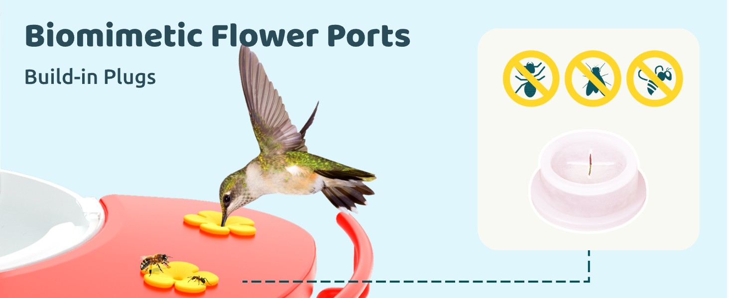 Amazon.com: NETVUE Birdfy® Hummee Smart Hummingbird Feeder with Camera, Auto Capture Bird Videos ...