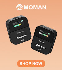 Moman C1 2.4GHz Micrófono Solapa Inálambrico Profesional para DSLR Cámara, Móvil, Videocámara ...