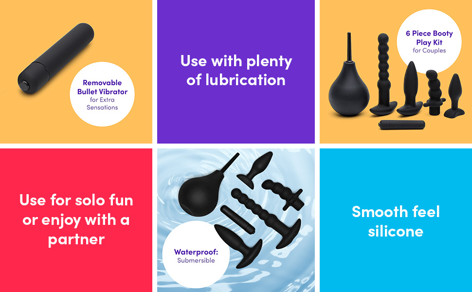 Amazon.com: Lovehoney Bumper Booty Anal Toys Kit - 2 Butt Plugs, Anal Beads, Prostate Massager ...