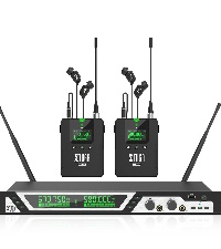 Amazon.com: XTUGA SEM200 Wireless in Ear Monitor System, Stereo IEM System with 4 Bodypacks for ...