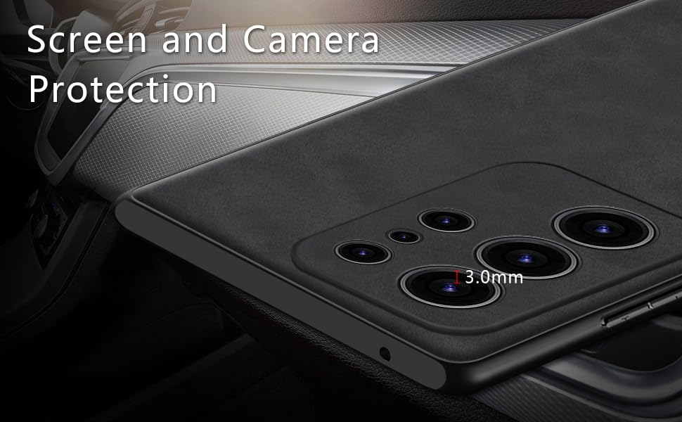 Amazon.com: Duxsmei, Cellular Phone Case for Samsung Galaxy S23 Ultra 5G (2023), TPU and Suede ...