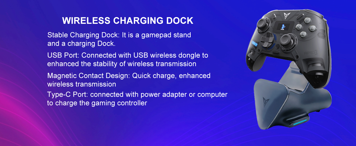 Amazon.com: FLYDIGI Apex 3 Elite Gaming Controller, Force Feedback Trigger, Full-Color LED ...