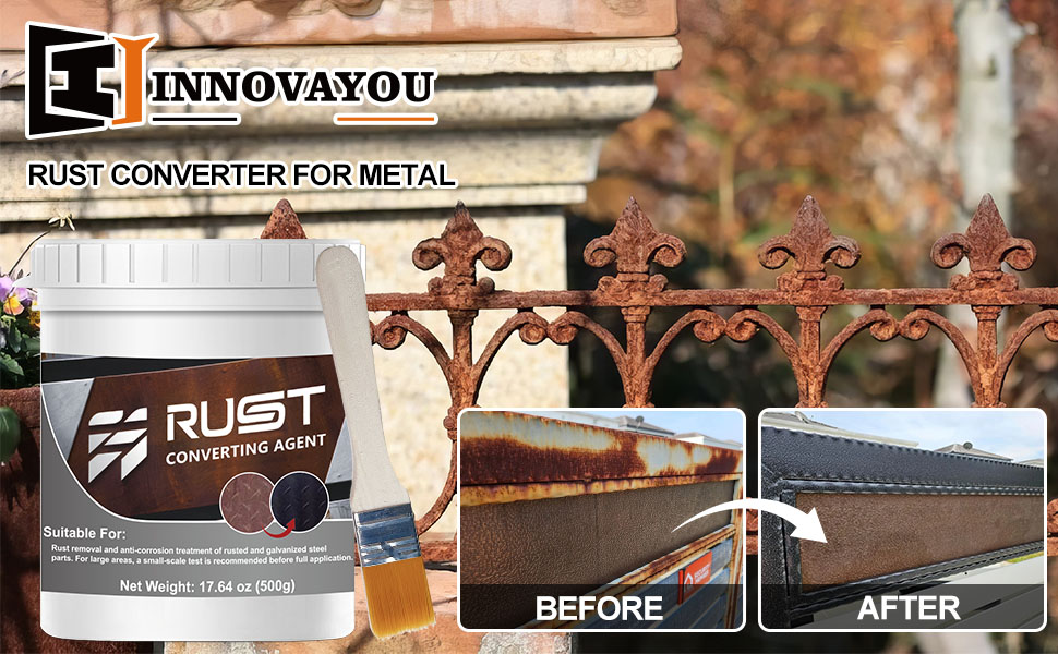 Amazon.com: INNOVAYOU Rust Converter for Metal 500g, Prevent Rusting and Corrosion Rust ...