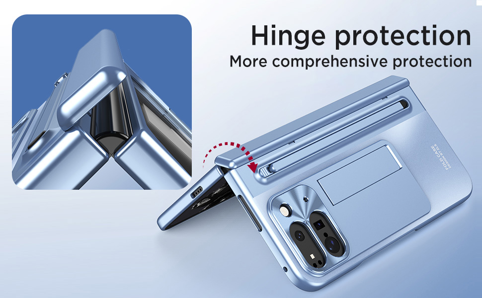 Miimall Google Pixel 9 Pro Fold Case with Stylus, Hinge Case + Screen Protector, Adjustable ...