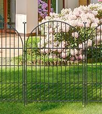 Amazon.com : ADAVIN Garden Fence Animal Barrier with Gate 32 in(H)×17.5 Ft(L) 8 Panels,Rustproof ...