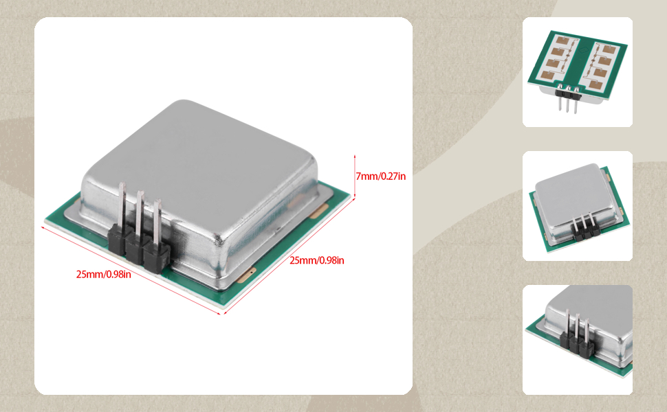 Radar Detector Microwave Sensor Module CDM324 24GHz 15m Range 360 ...