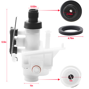 Amazon.com: 31705 RV Toilet Water Valve Kit,Leak-Resistant High-Performance RV Toilet Parts ...