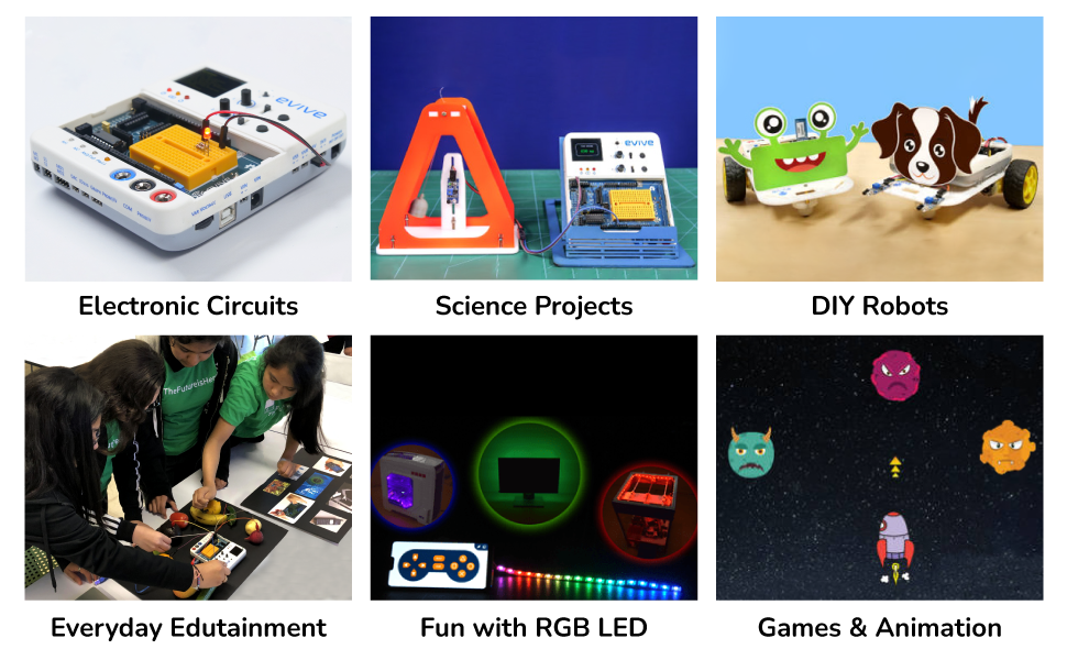 Buy STEMpedia evive Starter Kit - DIY Robotics Kit for Kids 8 Years ...