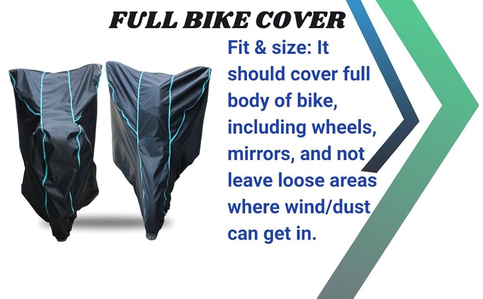 GROOFOO Bike Cover Compatible with TVS Ronin – Water Resistant, UV Protection, Dustproof, Heavy ...