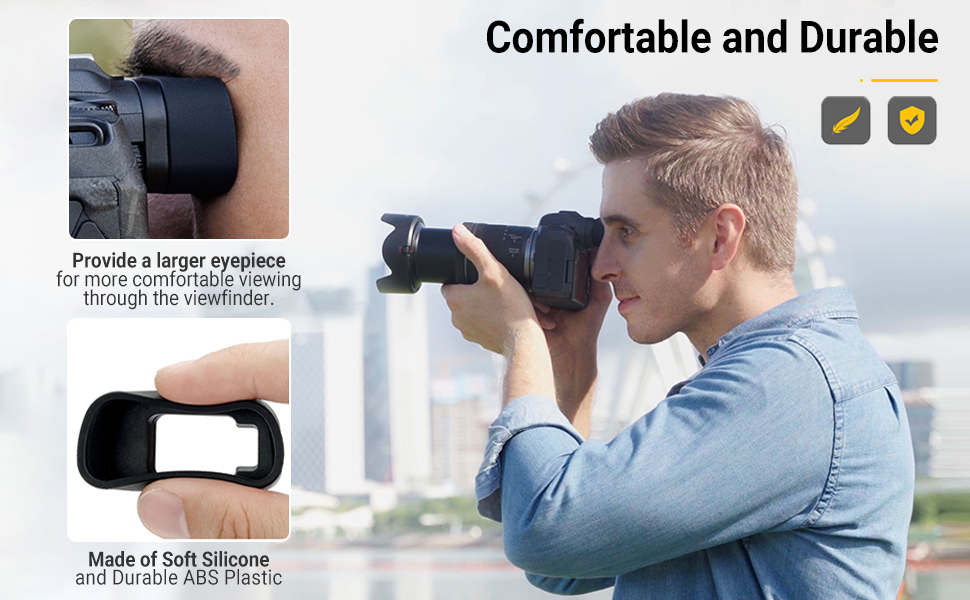 Amazon.com : JJC Camera Eyecup Eyepiece Viewfinder for Canon EOS R8 & RP Mirrorless Camera with ...