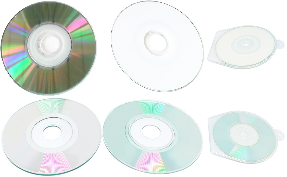 Bedruckbare Mini CD-R Rohlinge 8cm Inkjet Printable Weiß 25min / 220MB - 10 Stück in Mini-CD ...
