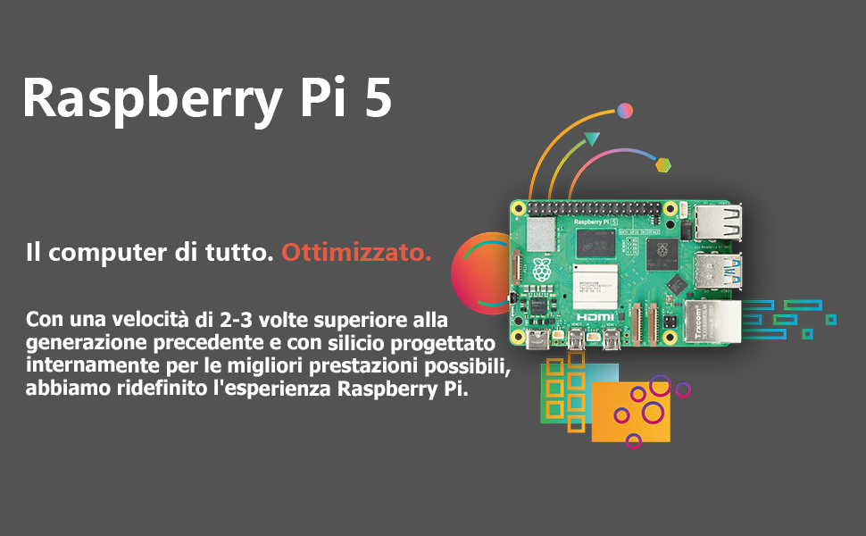 RasTech Raspberry Pi 5 8GB Quad Core Cortex-A76 ARM V8 64 bits SoC 2 ...