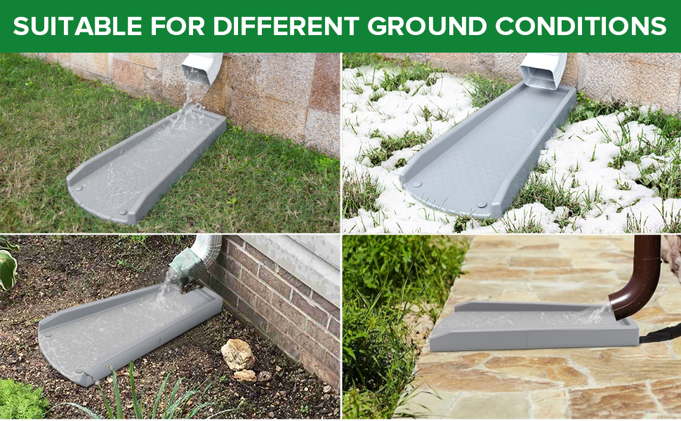 Amazon.com : Ogutter Splash Blocks for Gutters Downspouts, 24 ...